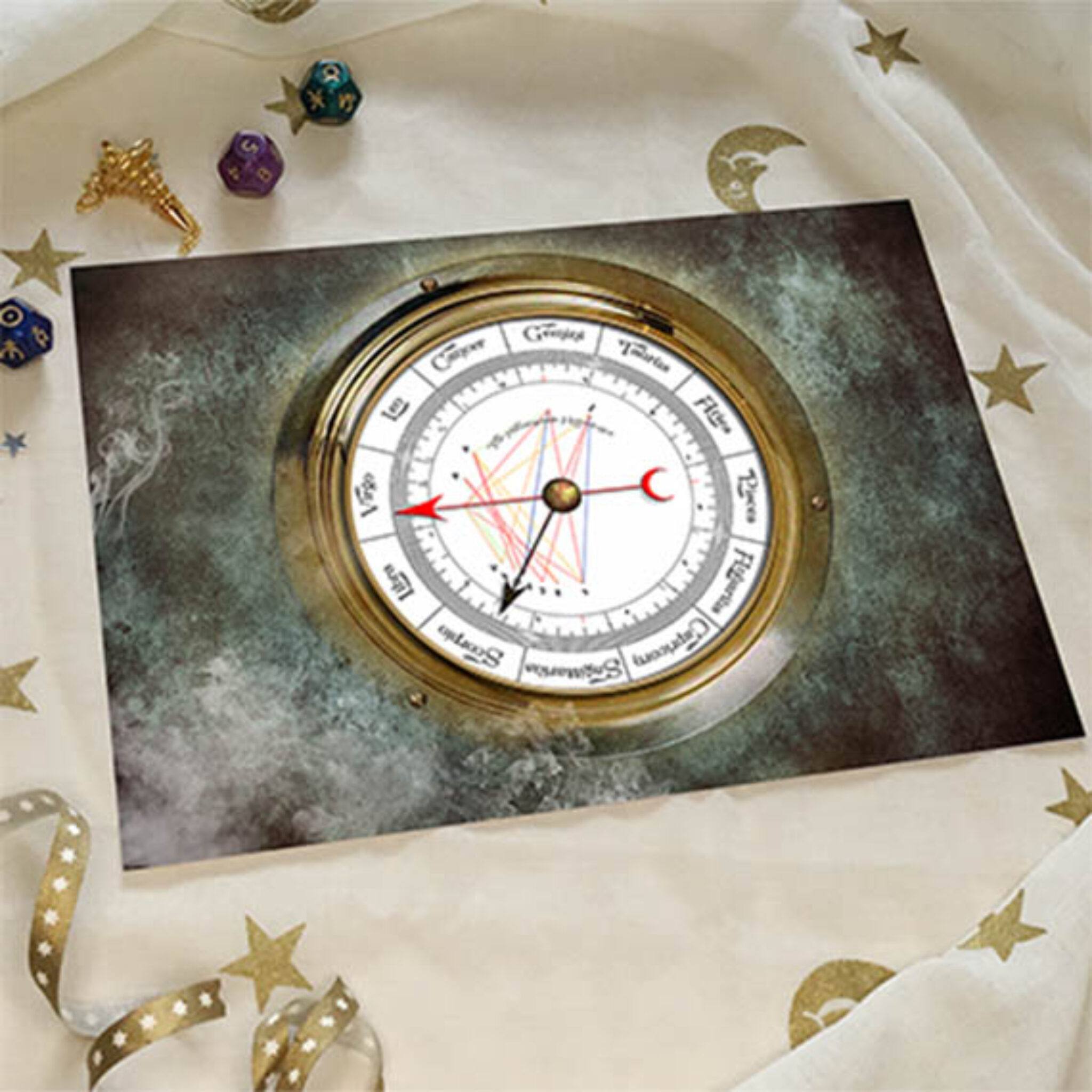 Steampunk Astrology Gauge Chart - Mightie Makers